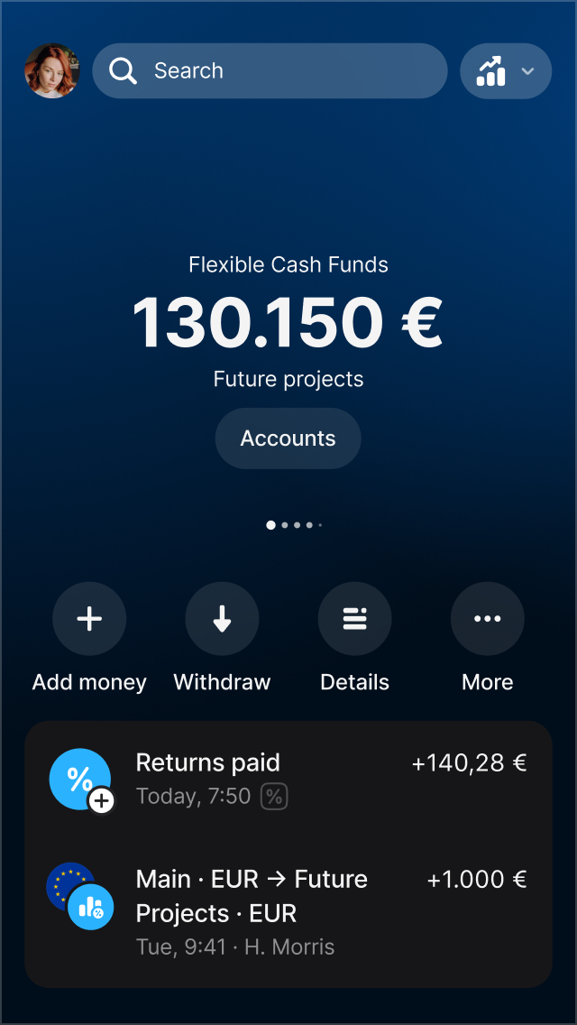 Flexible Cash Funds | Earn Daily Returns | Revolut Business